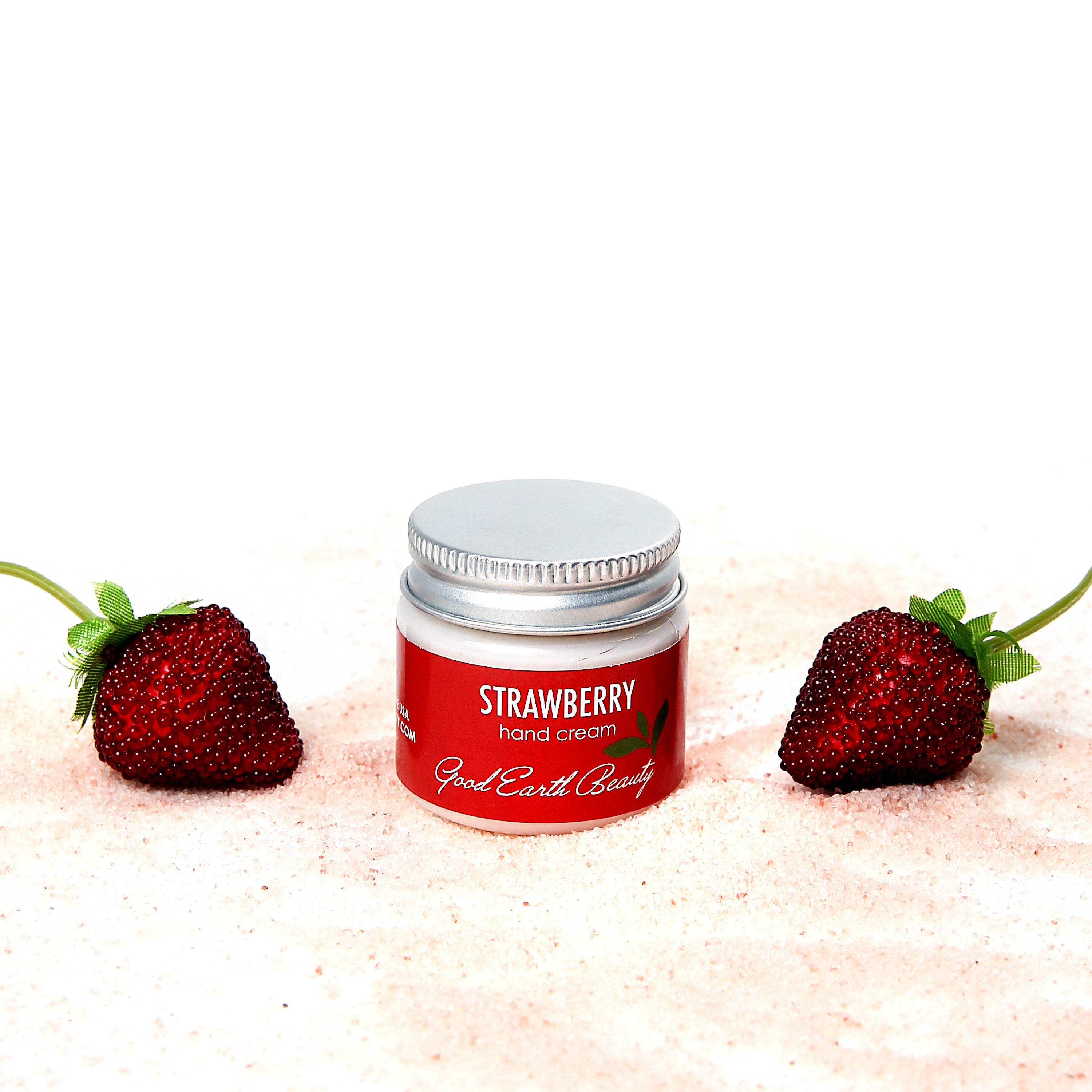 Hand Cream Strawberry Sample – Good Earth Beauty