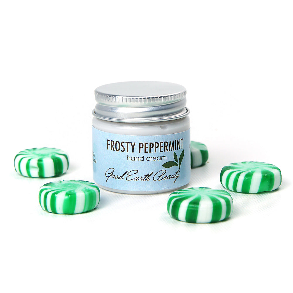Hand Cream Frosty Peppermint Sample – Good Earth Beauty